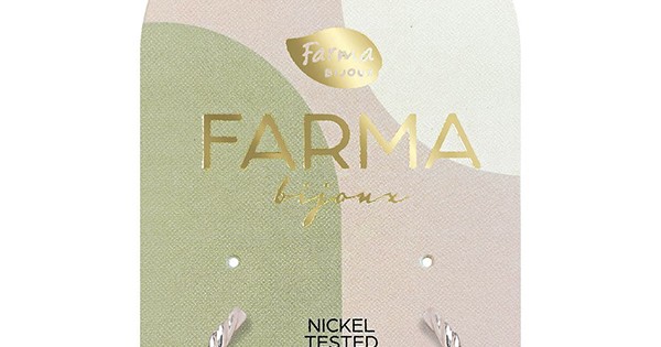 FARMA BIJOUX ΥΠΟΑΛΛΕΡΓΙΚΑ ΣΚΟΥΛΑΡΙΚΙΑ ΚΡΙΚΟΙ ΑΣΗΜΕΝΙΟΙ 20mm